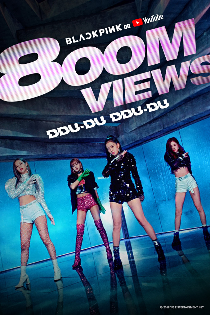 YG LIFE – BLACKPINK – ‘뚜두뚜두 (DDU-DU DDU-DU)’ M/V HITS 800 MILLION VIEWS